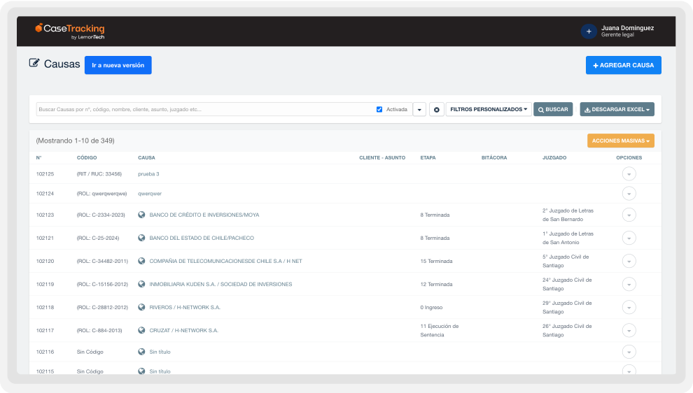 CaseTracking, monitorea tus juicios en una sola plataforma